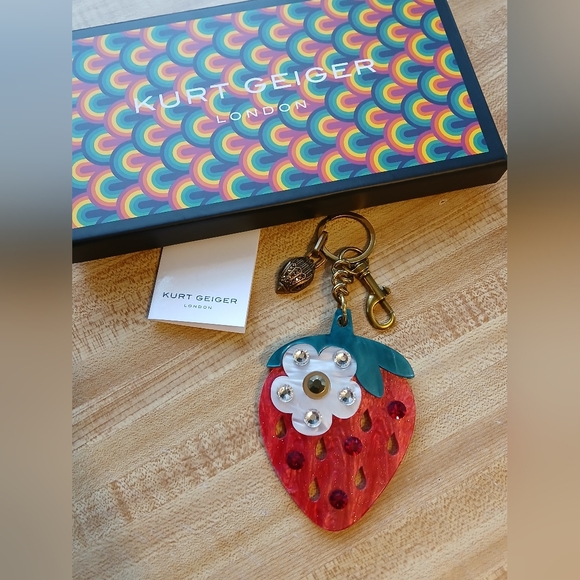 Kurt Geiger | Bags | Kurt Geiger Nwtnib Strawberry Bag Charmkeychain ...